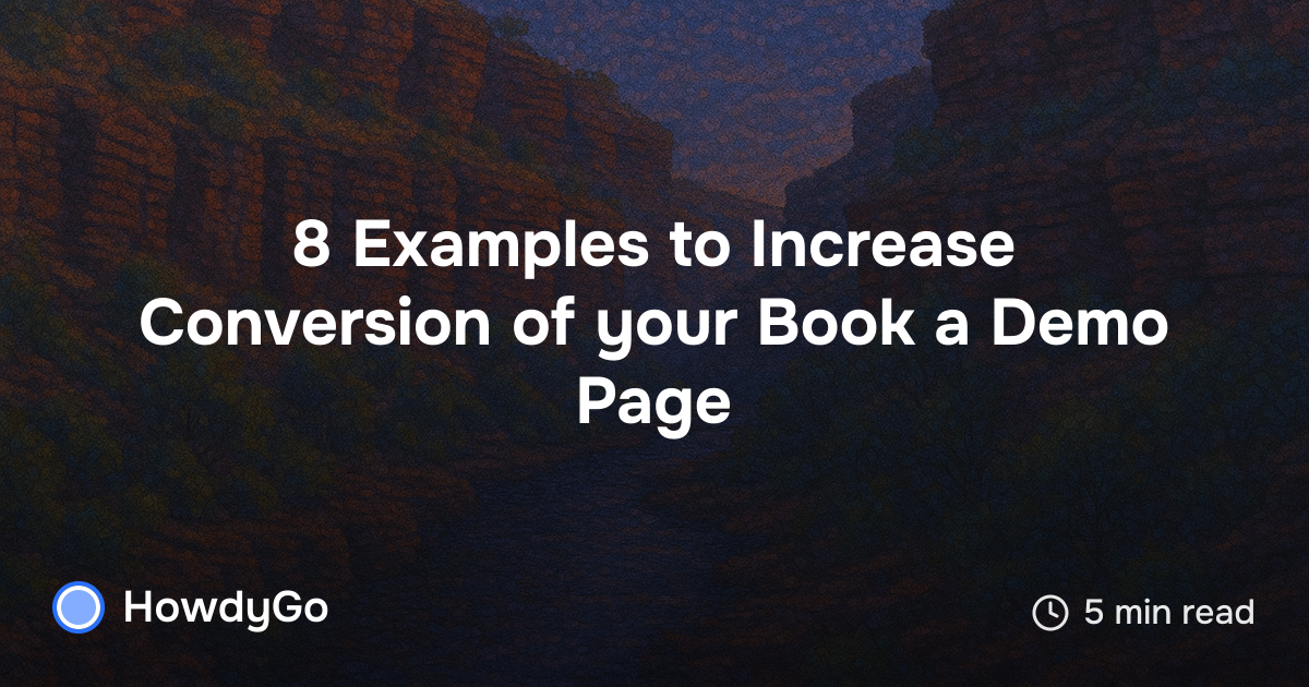 8 Examples to Increase Conversion of your Book a Demo Page