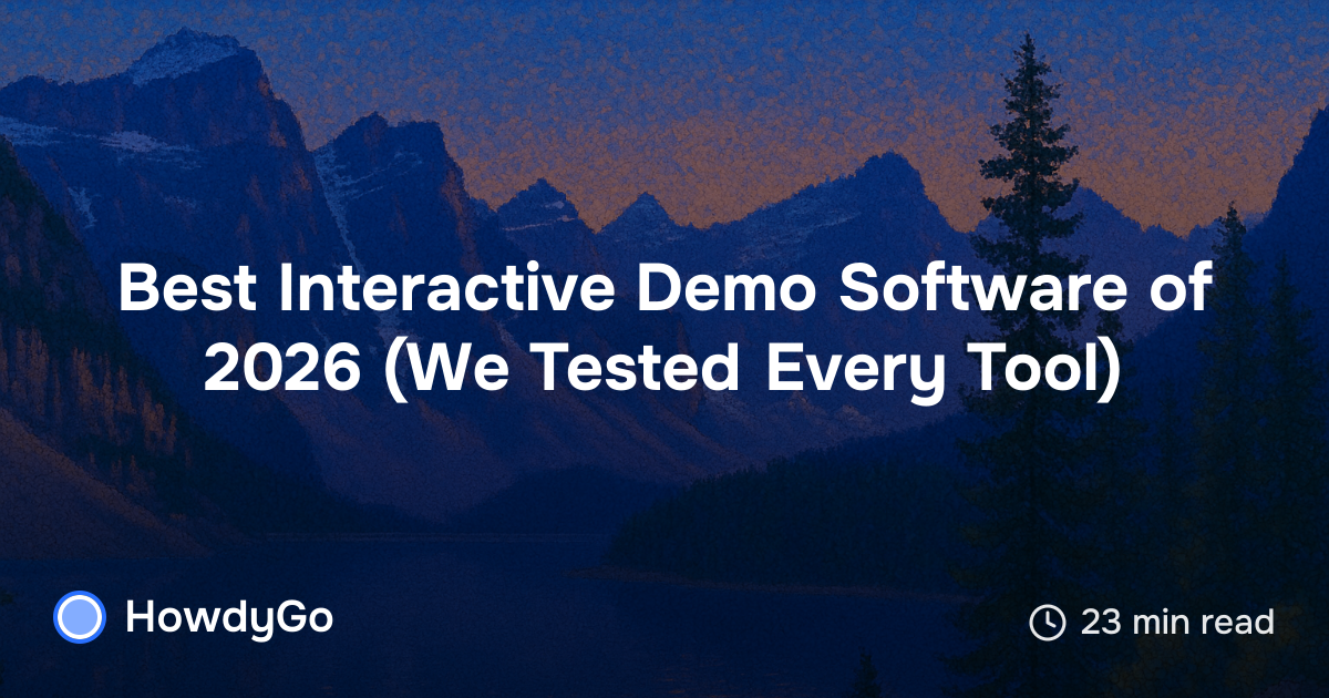 Best Interactive Demo Software of 2026 (Tested & Compared)