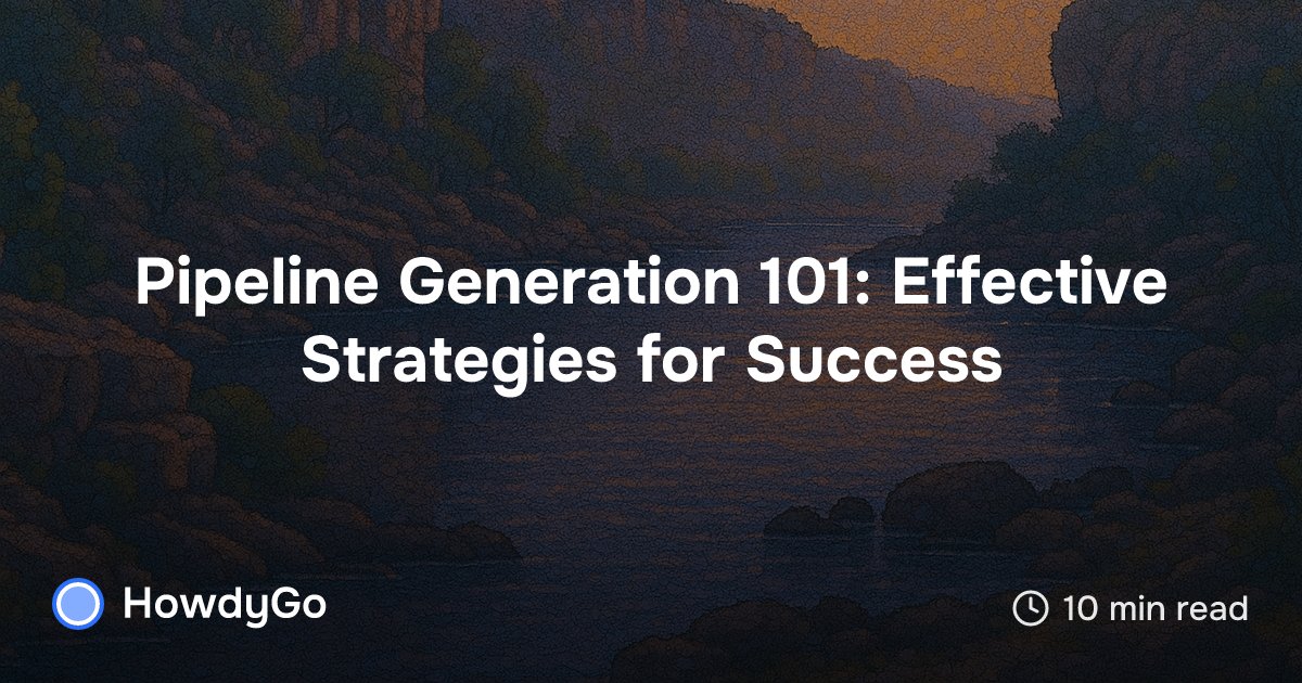 Pipeline Generation 101: Effective Strategies for Success